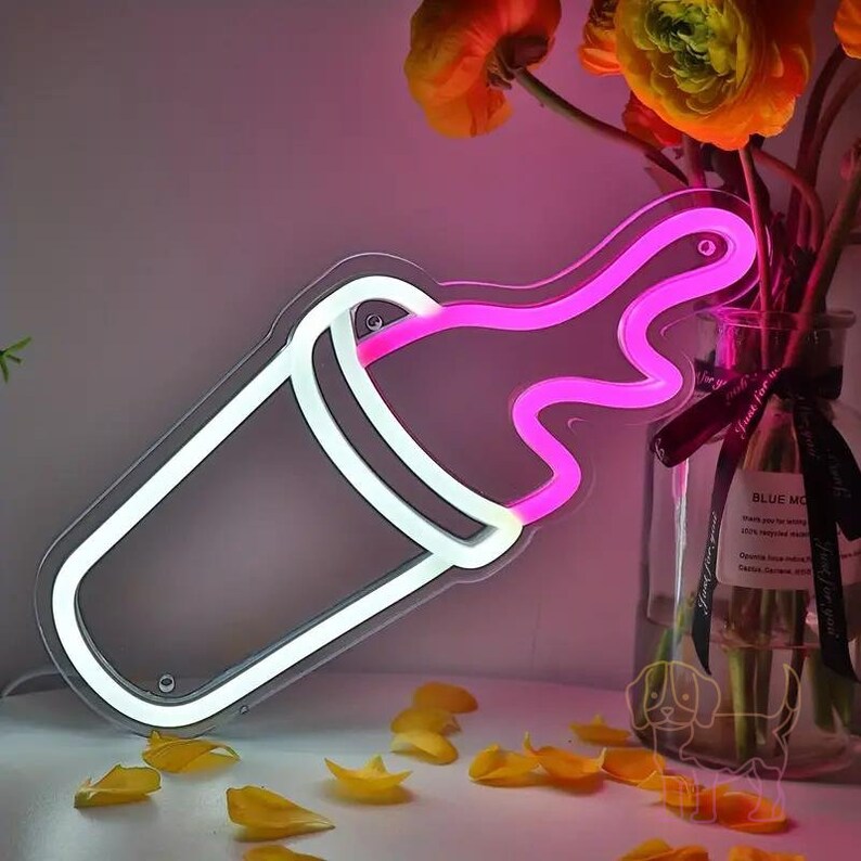Spilt Lean Cup Neon LED Sign - Etsy