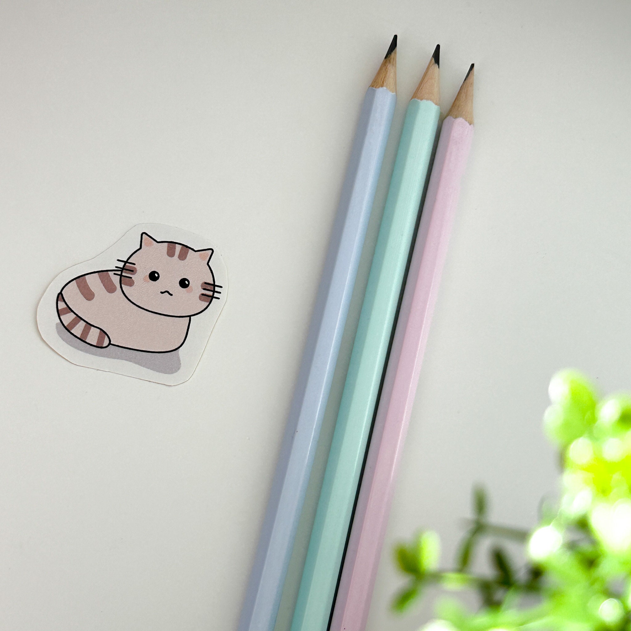 Aesthetic Kawaii Cat Kitten Sticker Matte - Etsy