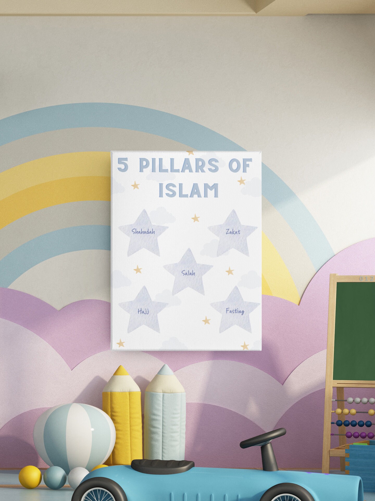 5 Pillars of Islam, Islamic Art, Muslim Art, Islamic Digital Art, Hajj ...