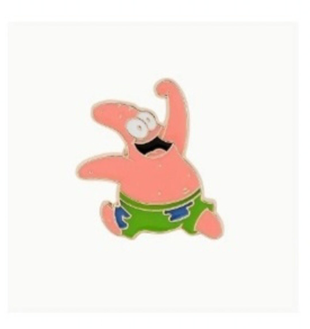 Spongebob Squarepants Patrick Running Pin 90's Cartoon - Etsy