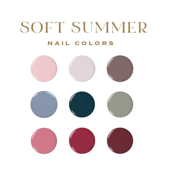 Soft Summer Color Swatches - Etsy