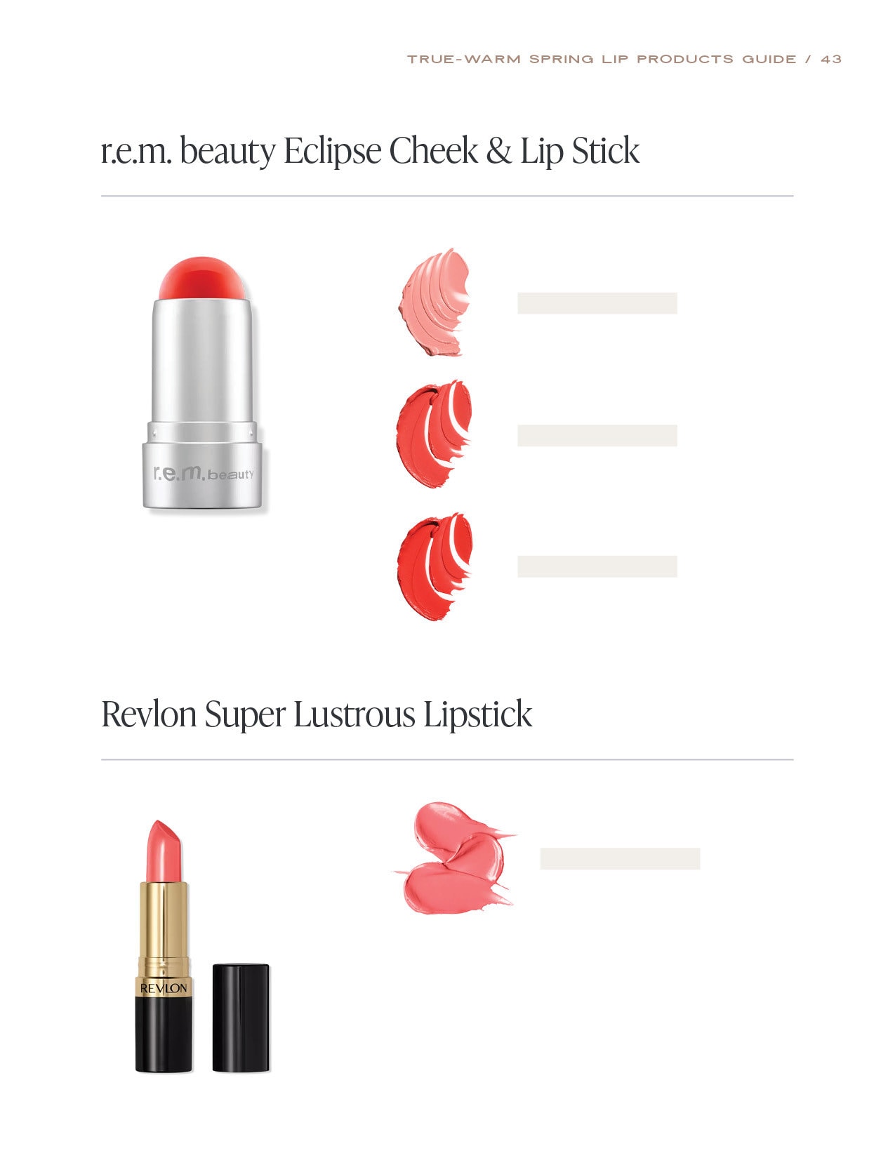 150 Top-rated Lip Product Guide for True/warm Springs: MAC, Clinique ...