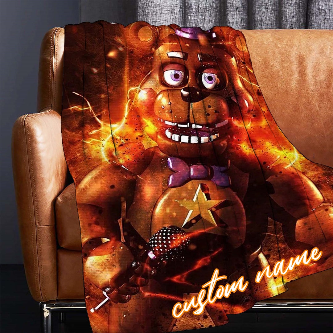 Five Nights Freddy FNAF Blanket Custom Name Blanket Customized - Etsy Five Nights Freddy FNAF Blanket Custom Name Blanket Customized - Etsy