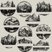 46 Mountain Sign SVG-PNG Bundle High Detail Designs for Laser Engraving ...