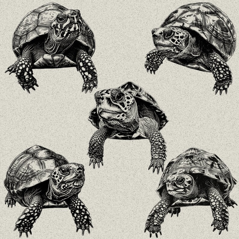 36 Turtle Designs Bundle PNG & SVG for Laser Engraving or Print ...