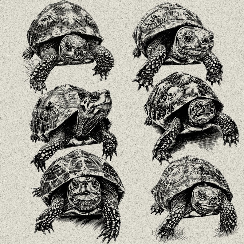 36 Turtle Designs Bundle PNG & SVG for Laser Engraving or Print ...