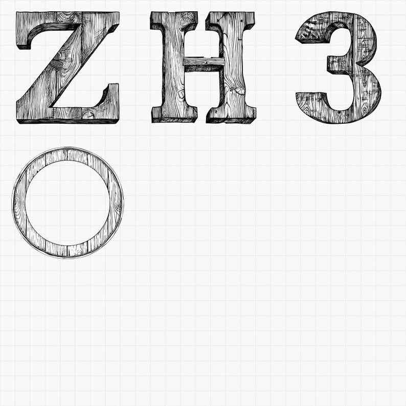 Rustic Wood Themed Monogram Designs Bundle PNG & SVG Digital Download ...