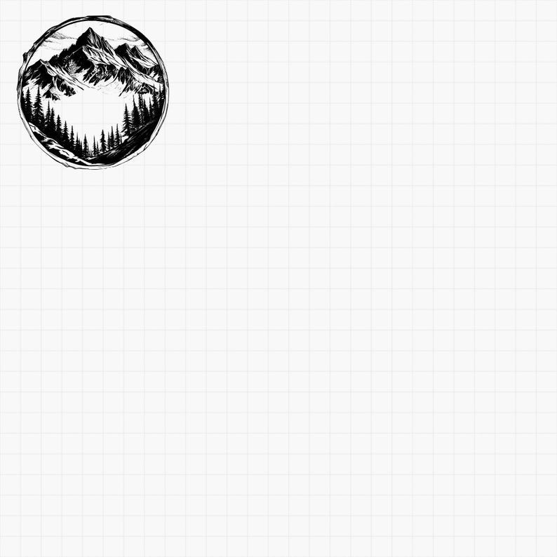 Mountain Sign SVG-PNG Bundle High Detail Designs for Laser Engraving ...