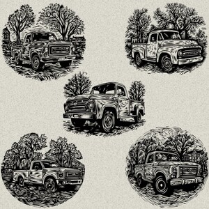 30 Rural Scenery SVG-PNG Bundle Low Detail Designs for Laser Engraving ...