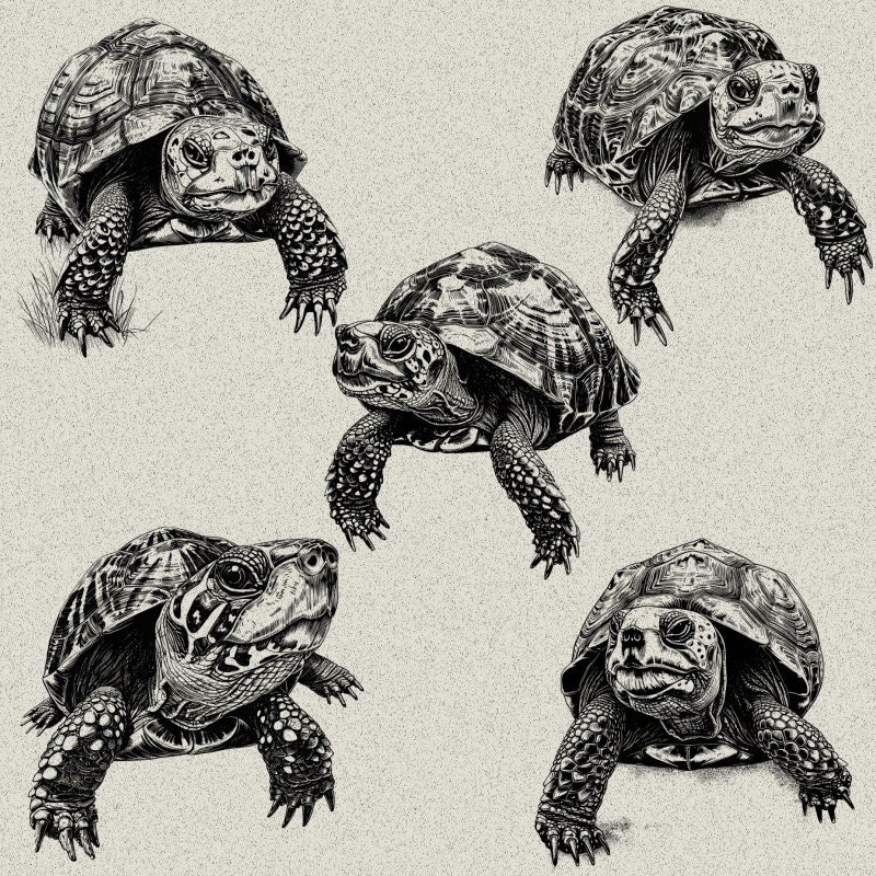 36 Turtle Designs Bundle PNG & SVG for Laser Engraving or Print ...