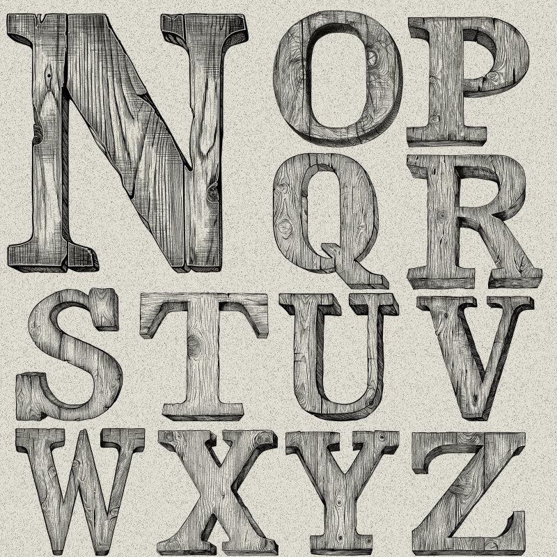 Rustic Wood Themed Monogram Designs Bundle PNG & SVG Digital Download ...