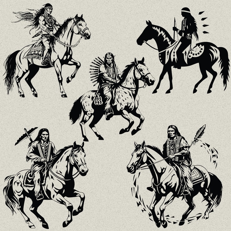 25 Native People Svgs & Pngs - Tribal Designs Pack for Laser Engraver ...