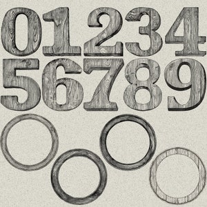 Rustic Wood Themed Monogram Designs Bundle PNG & SVG Digital Download ...