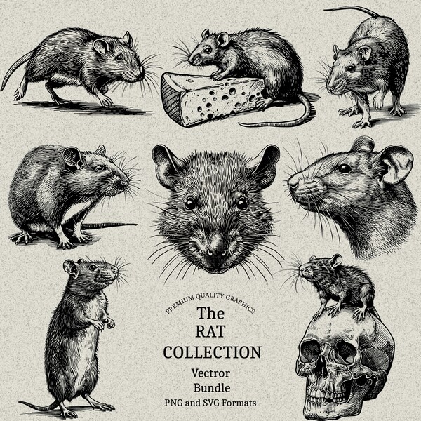 Mouse Rat Svg - Etsy
