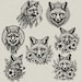 47 Fox Designs Bundle PNG & SVG Digital for Laser Engraving or Print ...