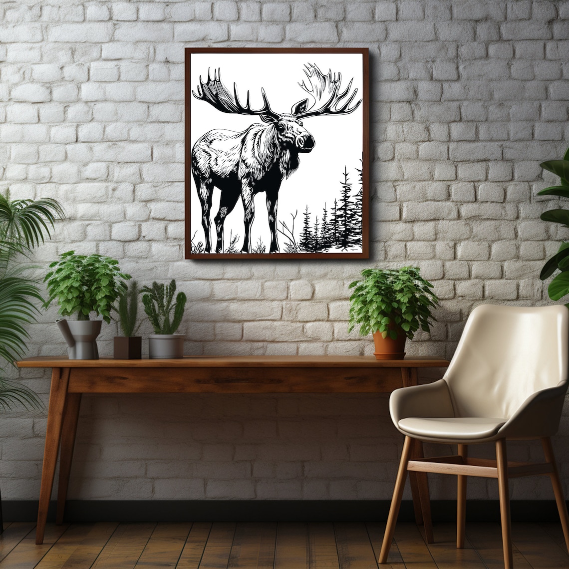 25 Moose Design Bundle PNG & SVG Formats Good for Laser Engraving and ...