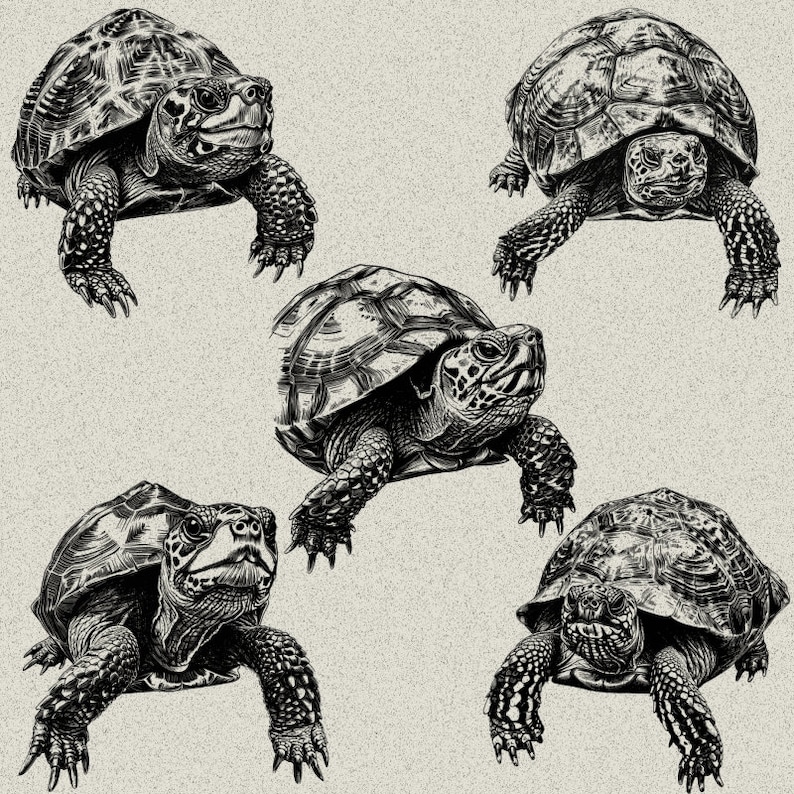 36 Turtle Designs Bundle PNG & SVG for Laser Engraving or Print ...