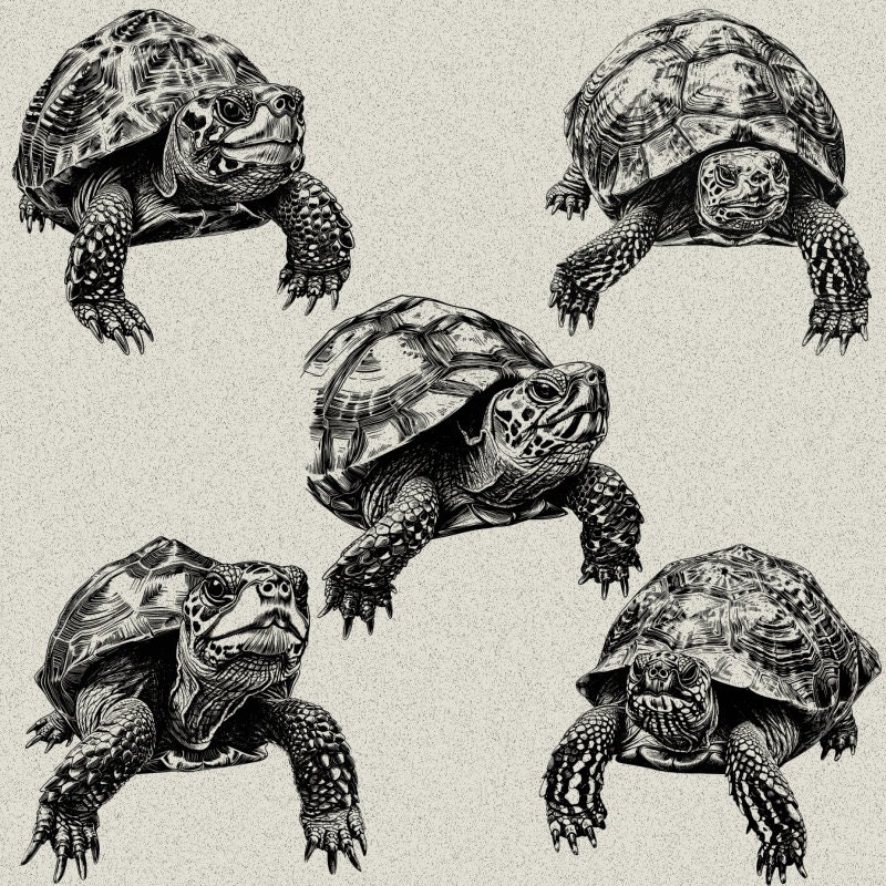 36 Turtle Designs Bundle PNG & SVG for Laser Engraving or Print ...