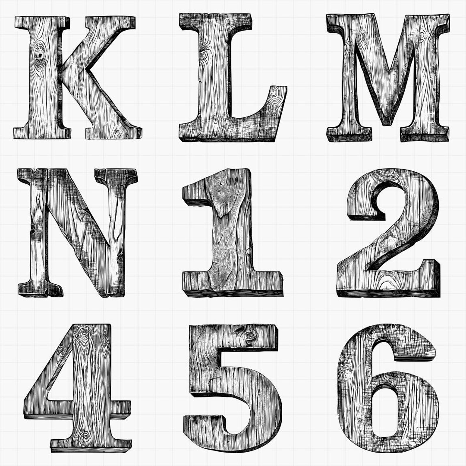 Rustic Wood Themed Monogram Designs Bundle PNG & SVG Digital Download ...