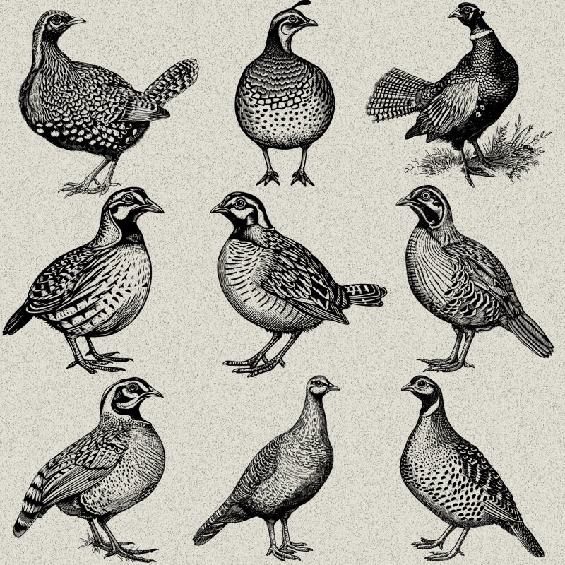 44 Game Bird Designs Bundle PNG & SVG for Laser Engraving or Print on ...