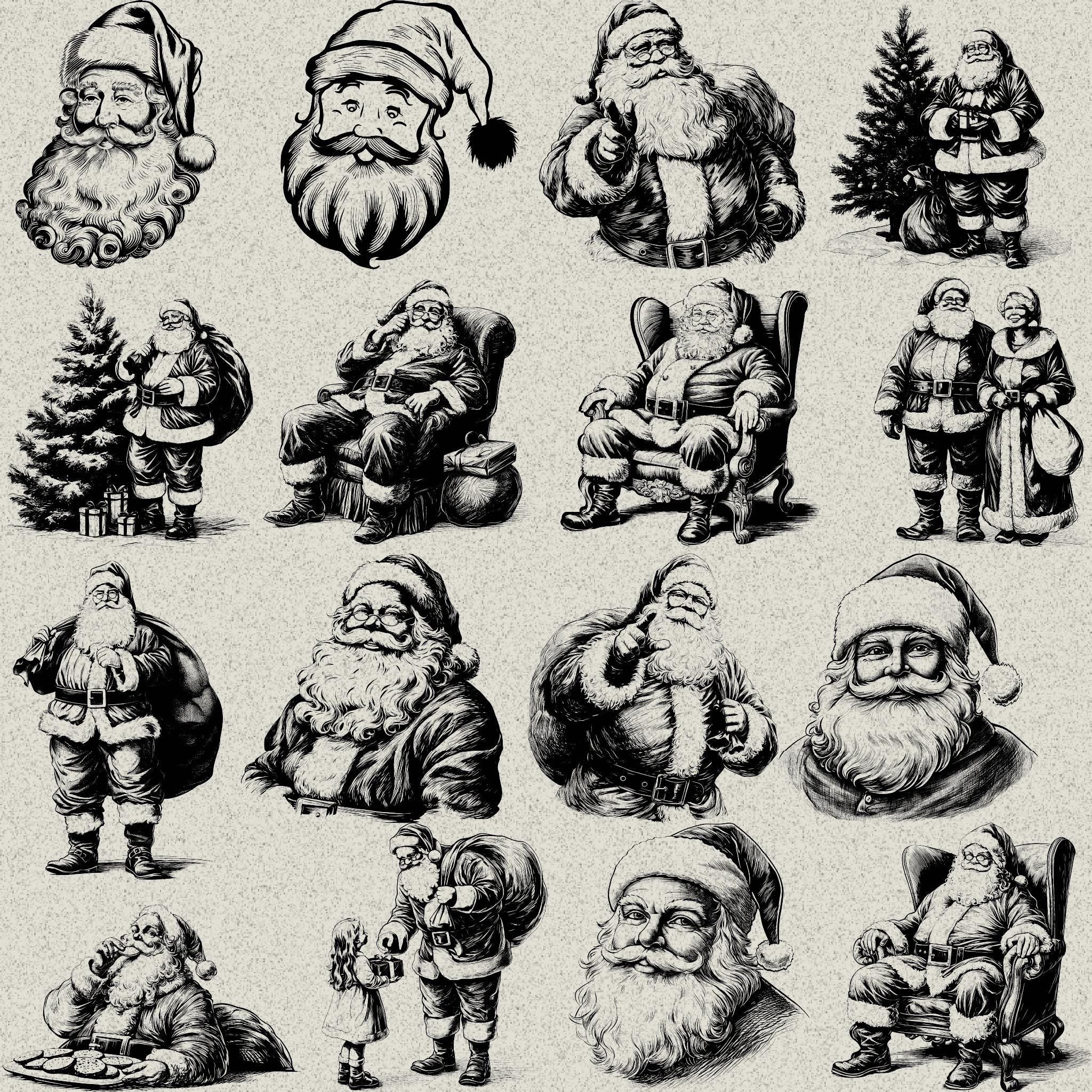 100 Christmas Designs Bundle PNG & SVG Digital for Laser Engraving or ...