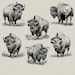 34 American Bison Designs Bundle PNG & SVG Digital for Laser Engraving ...