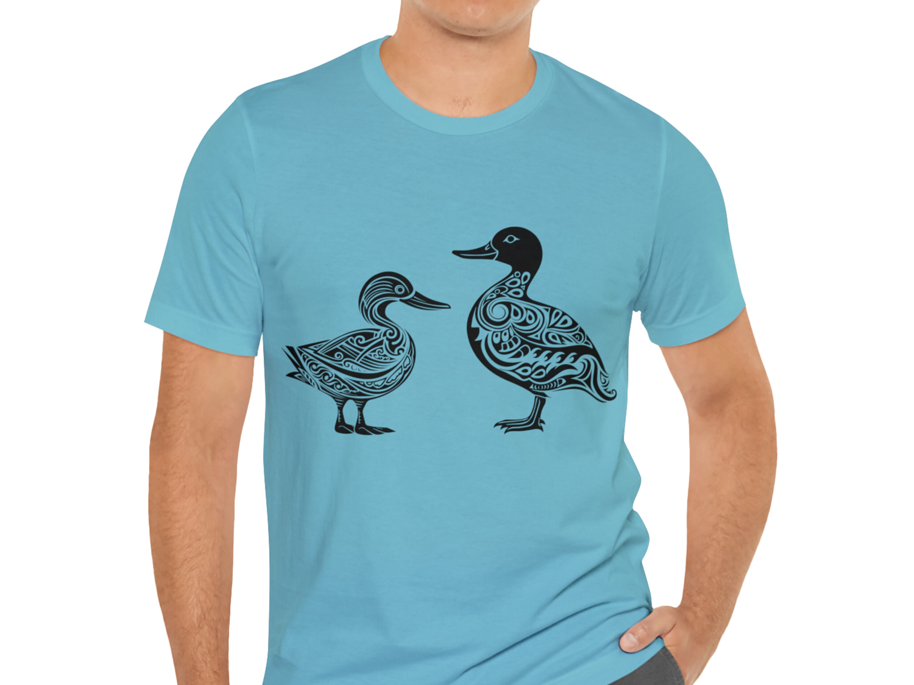 25 Tribal Duck Waterfowl Designs Bundle SVG & PNG Files for Engraving ...