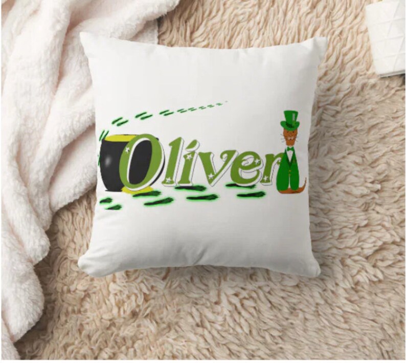 Oliver the Otter Spring Throw Pillows - Etsy