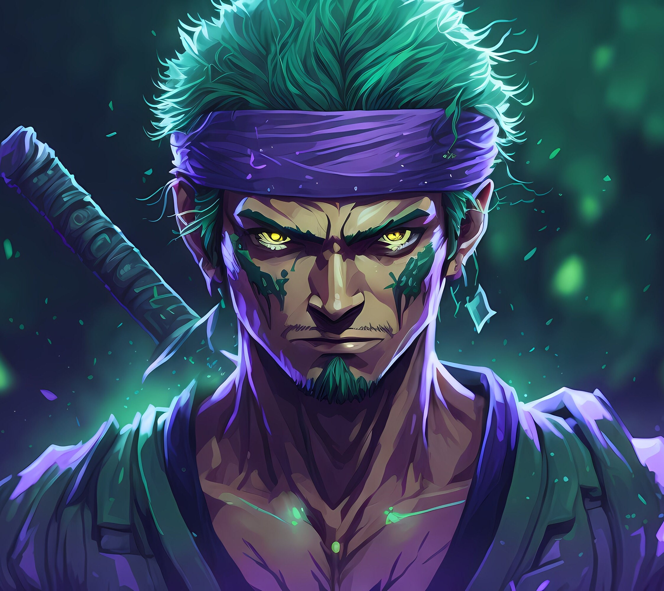 HD Zoro Tumbler Splash Art Wrap - Etsy
