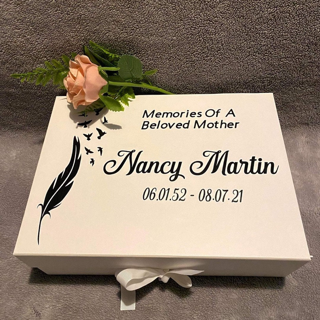 Personalised Memory Box. Large Custom Made Bereavement Memory Box ...