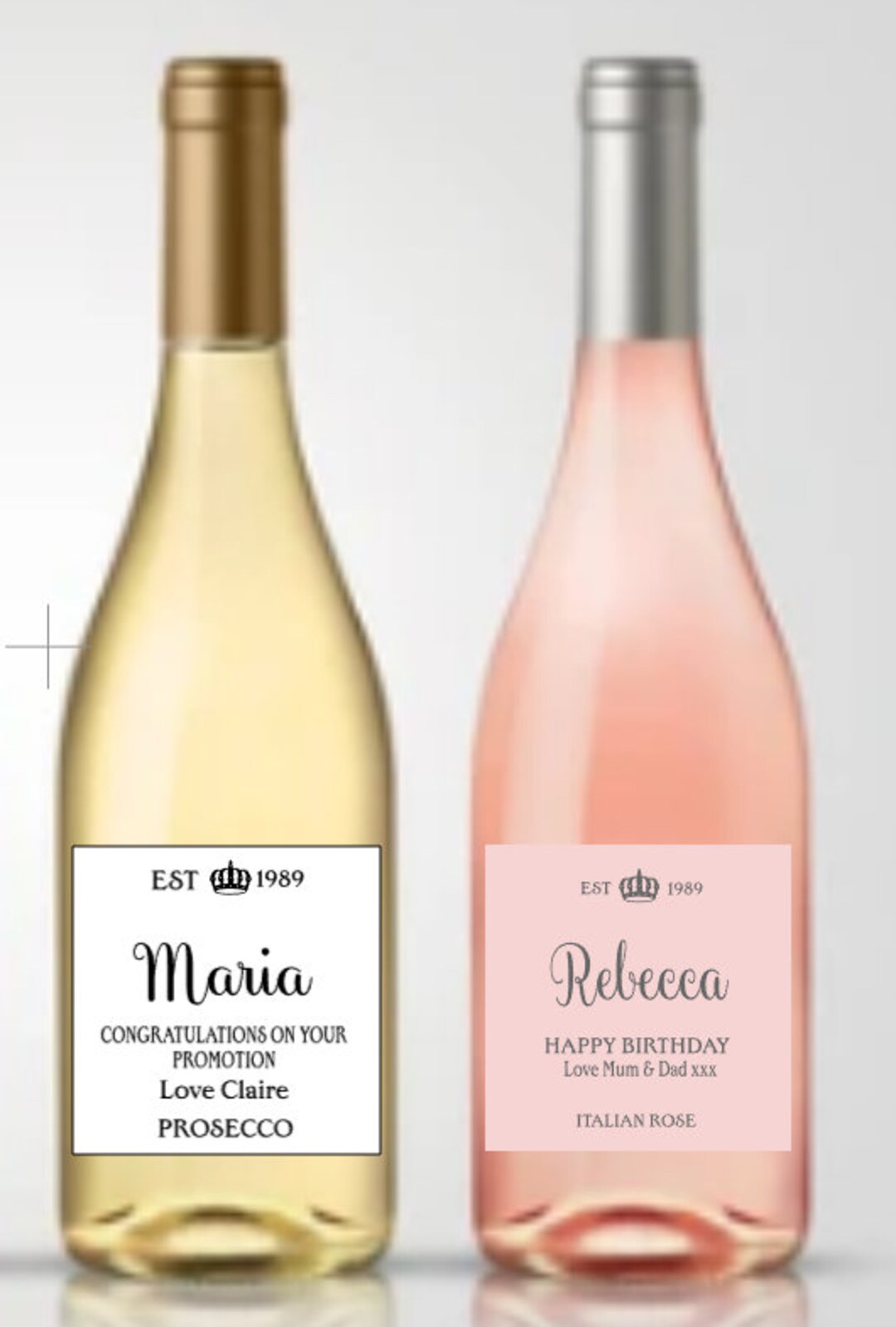 Prosecco Labels Wine Labels Customised Wine Labels Personalised ...