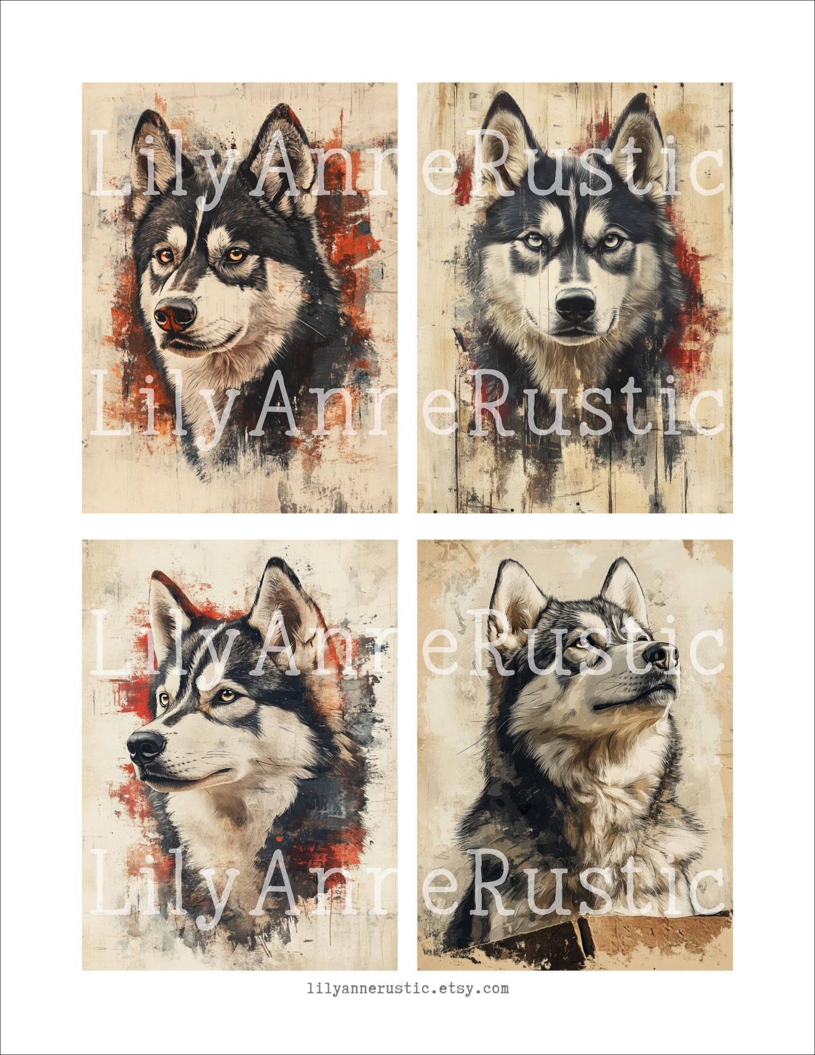 Husky Junk Journal Kit Vintage Ephemera Husky Digital Download ...