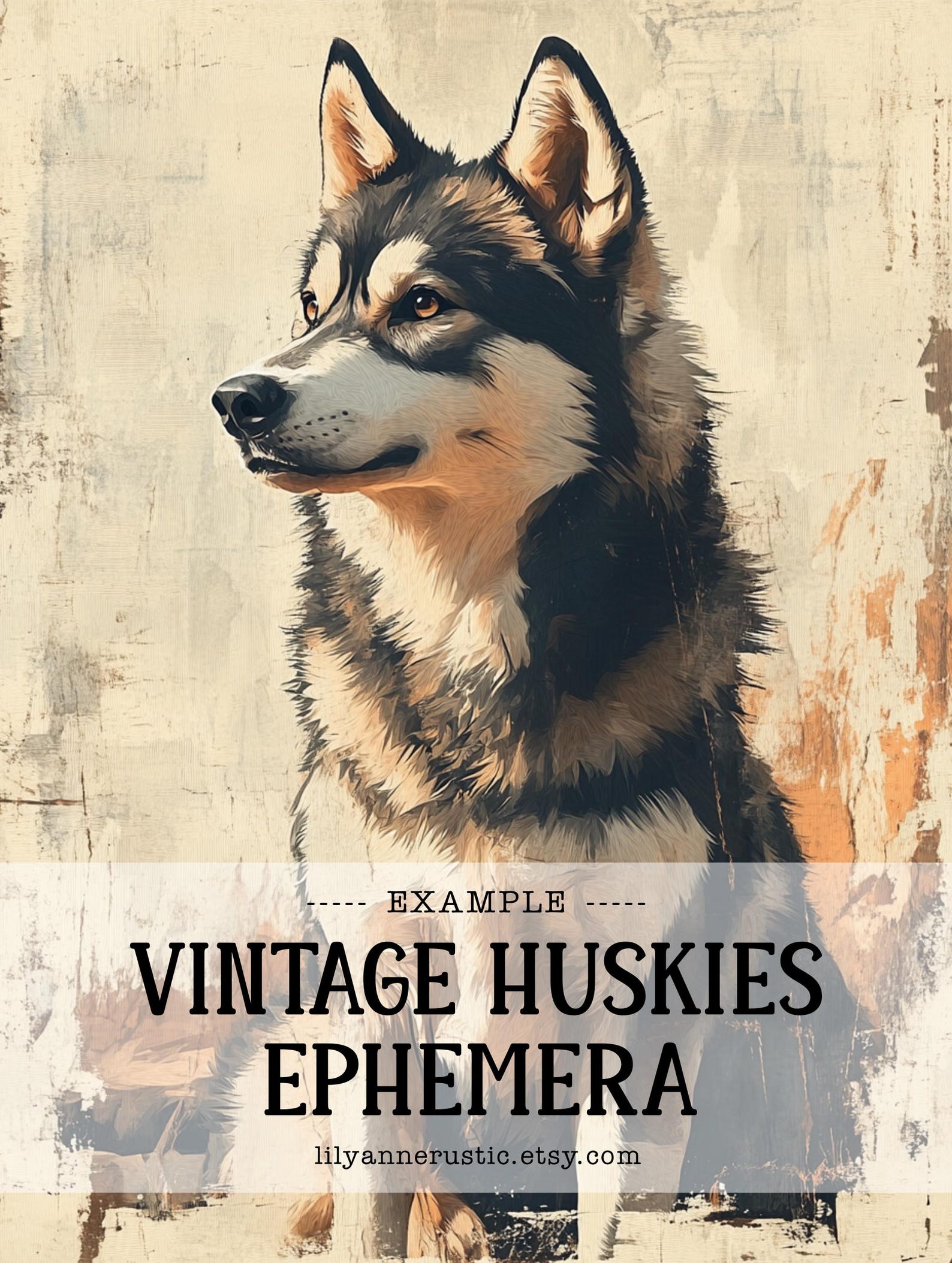 Husky Junk Journal Kit Vintage Ephemera Husky Digital Download ...