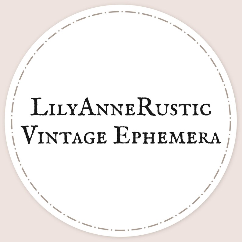 Vintage Winter Deer Ephemera Printable Sheets – 3 Letter-size Woodland ...