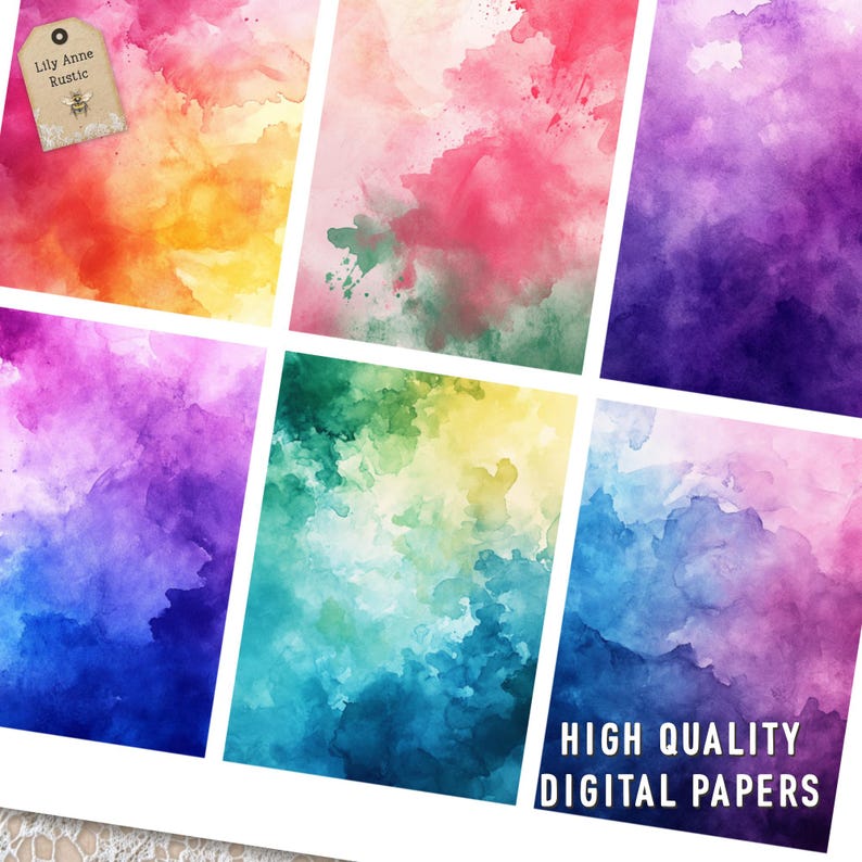 ATC Cards Digital, ATC Backgrounds, Artist Trading Card Template ...
