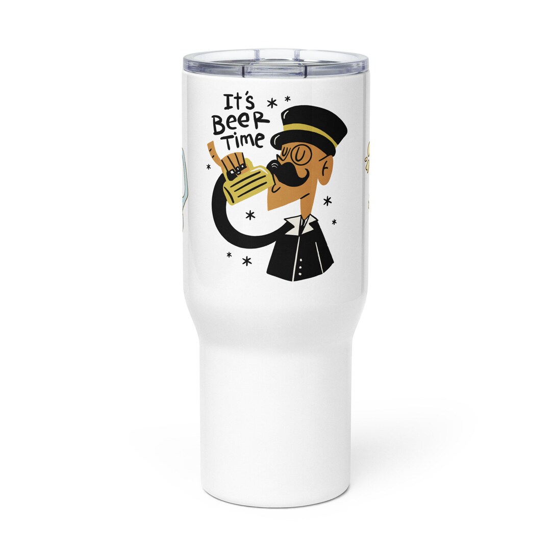 Beer Time Travel Mug With a Handle - Etsy