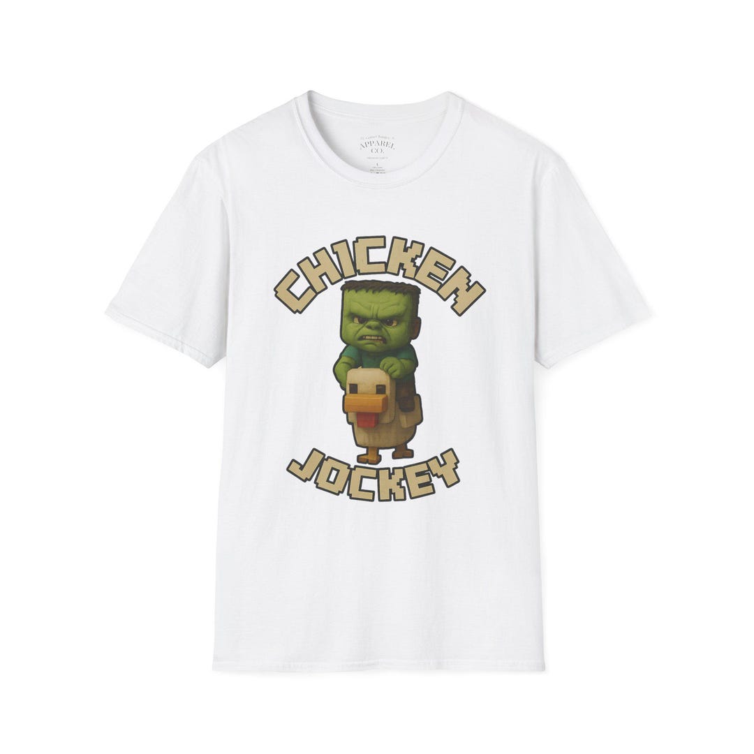 Funny Gaming Chicken Jockey T-shirt, Perfect Gift for Gamers, Casual ...