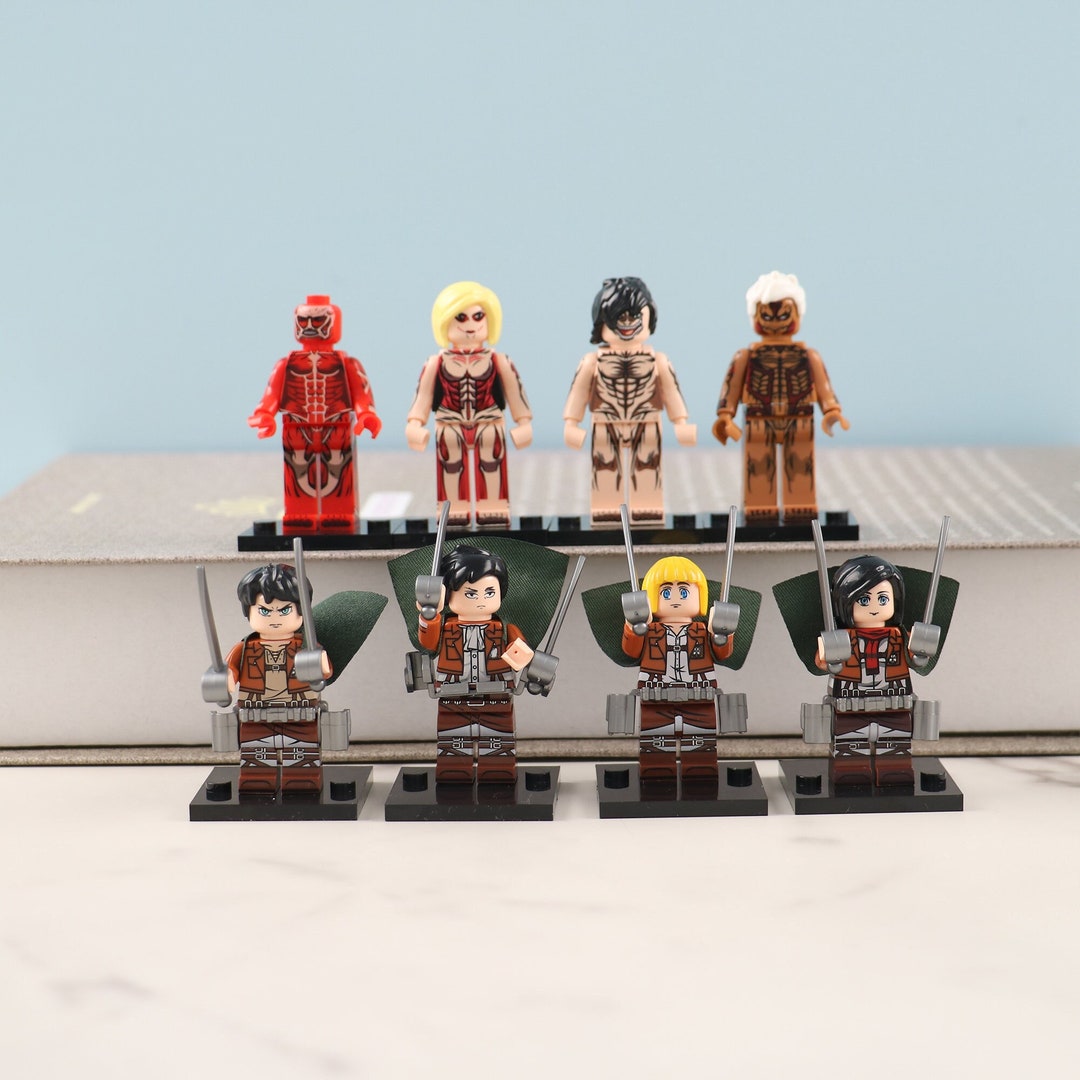 Custom Attack on Titan Minifigure Levi Minifigure Captain - Etsy
