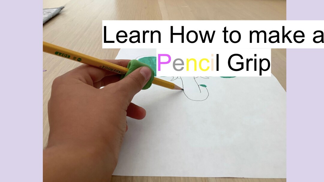 Learn How to Make a Pencil Grip Slideshow Learning and School - Etsy