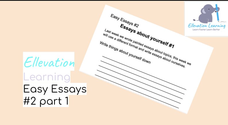 Easy Essays 2 Part 1 - Etsy