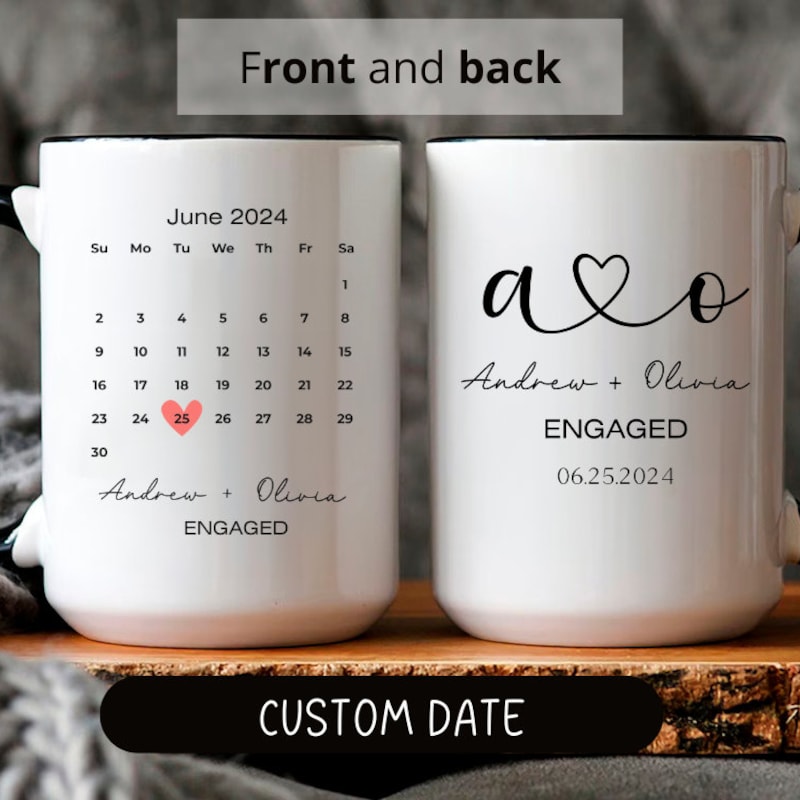 Engagement Mug - Etsy