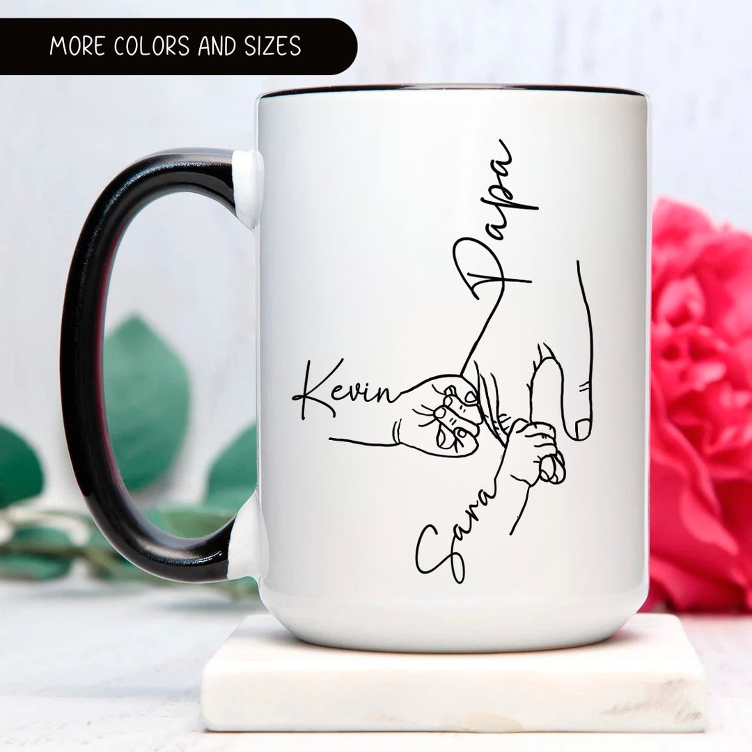 Personalized Papa Mug for Father's Day, Father's Day Gift for Papa ...