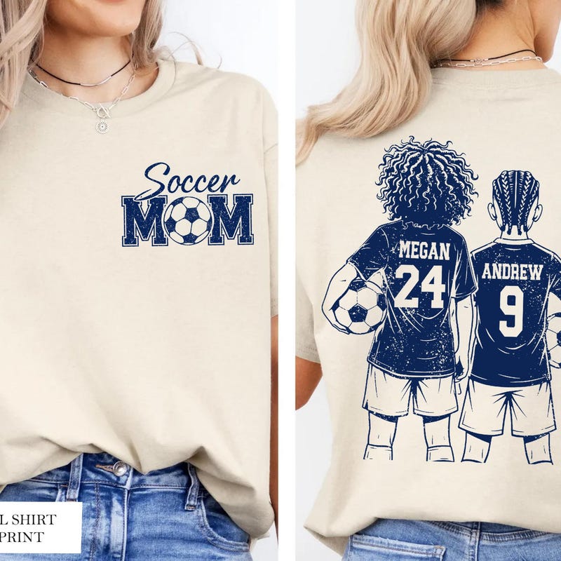 Mom Soccer Shirt 2 Girls - Etsy
