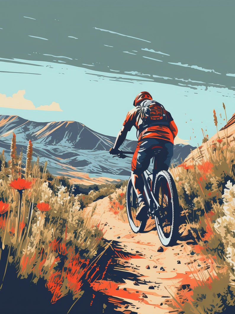 Vector Art Poster #3, Graphic Design - Outdoors, Adventure, Bike, Run ...
