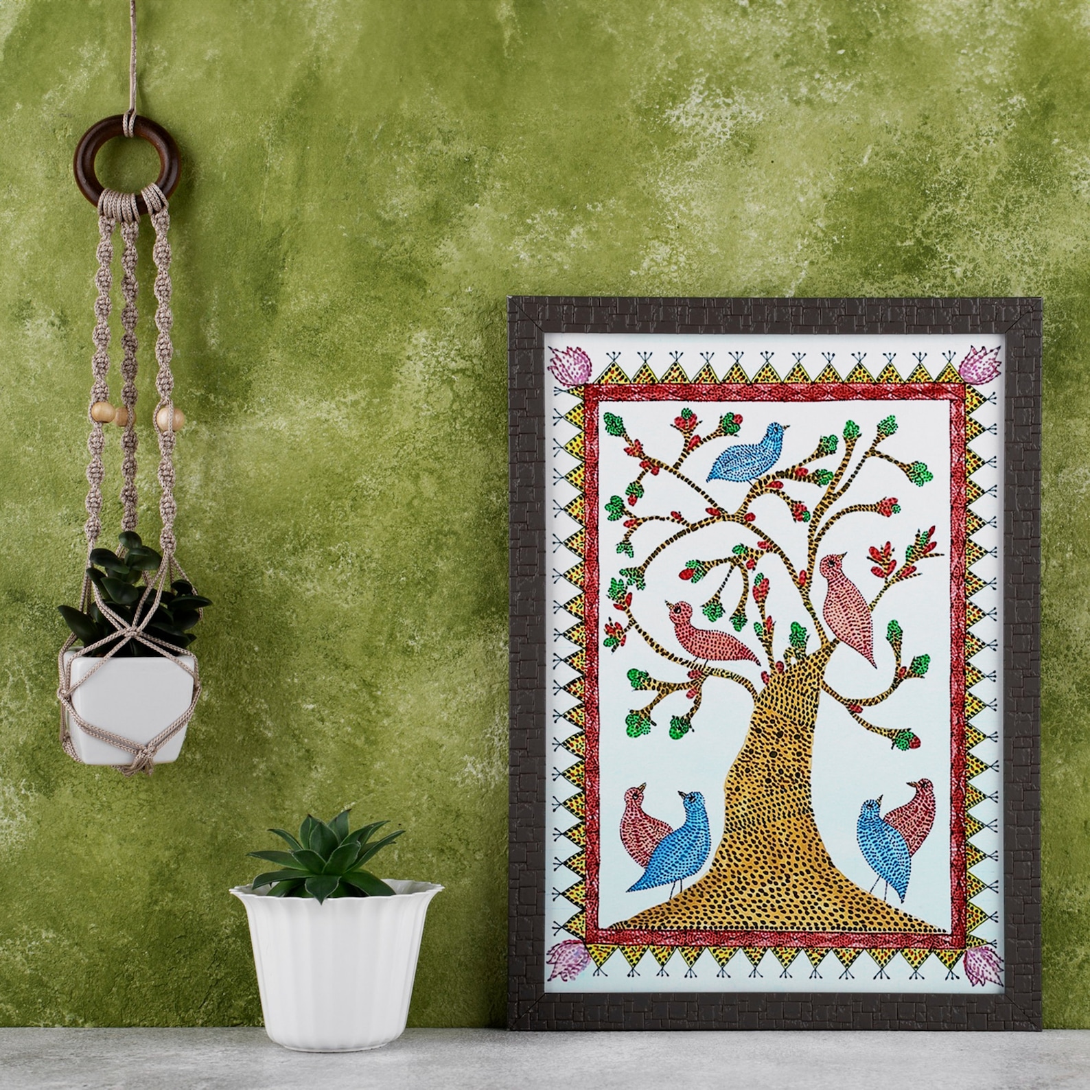 Bhil Art A4 Size for Drawing Room, Living Room, Bedroom - Etsy