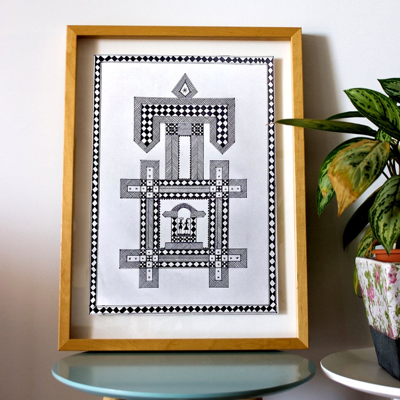 Chittara Painting A3 Size for Drawing Room, Living Room, Bedroom - Etsy