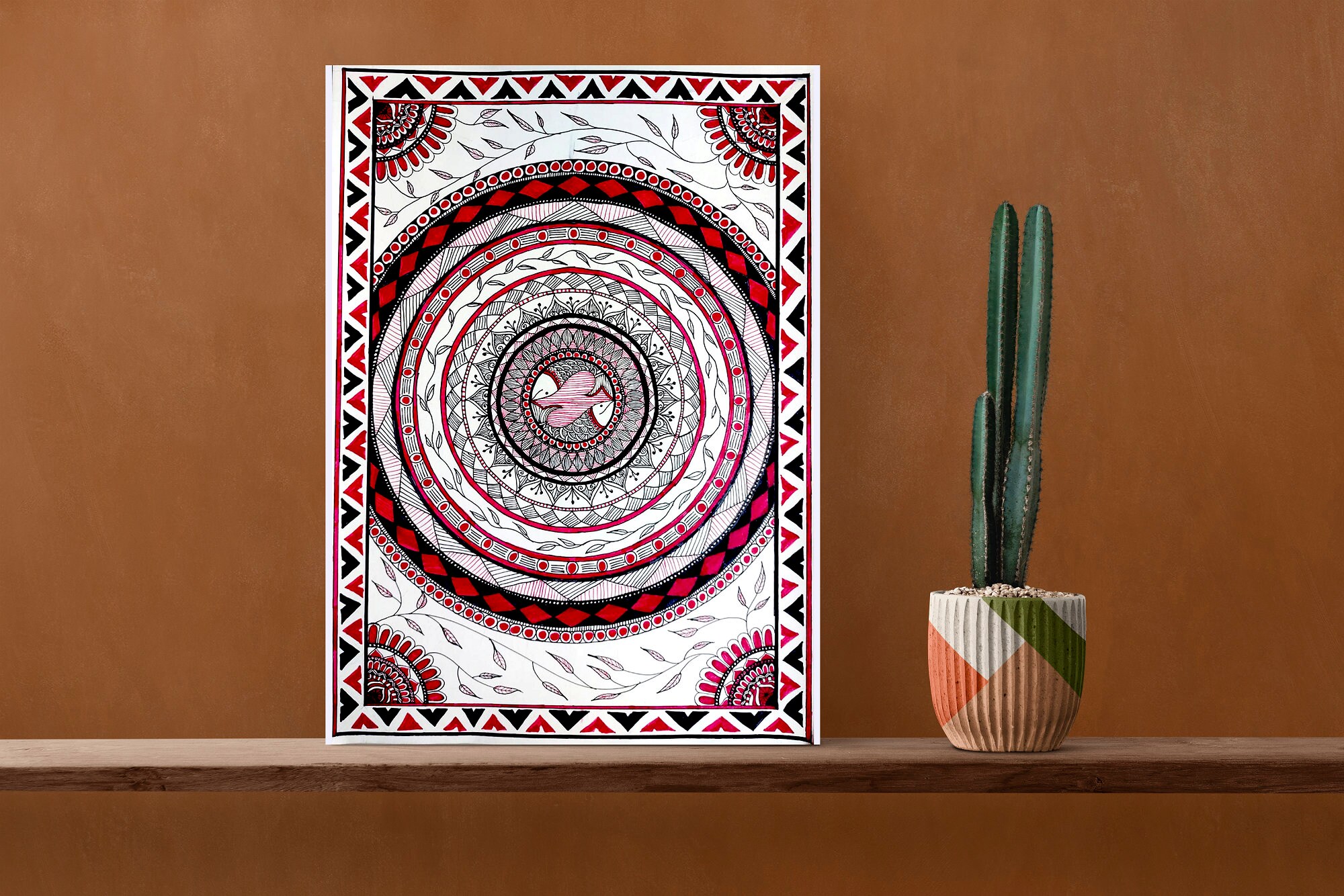 Godna Madhubani Art A3 Size for Drawing Room Living Room - Etsy