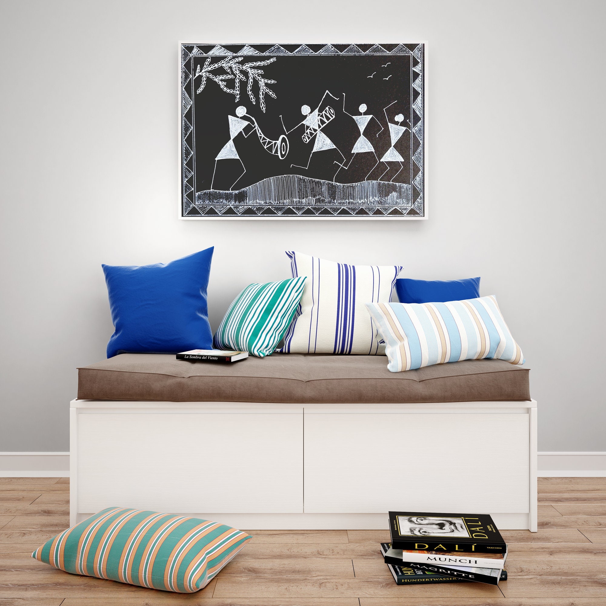 Warli Art A4 Size for Drawing Room, Living Room, Bedroom - Etsy