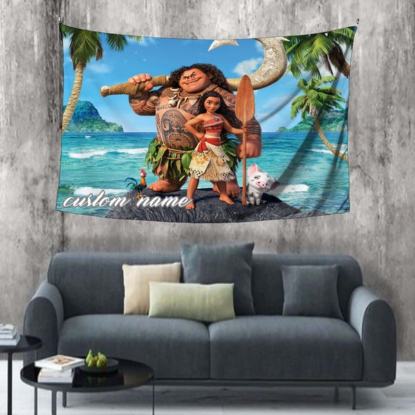 Moana Backdrop Print - Etsy