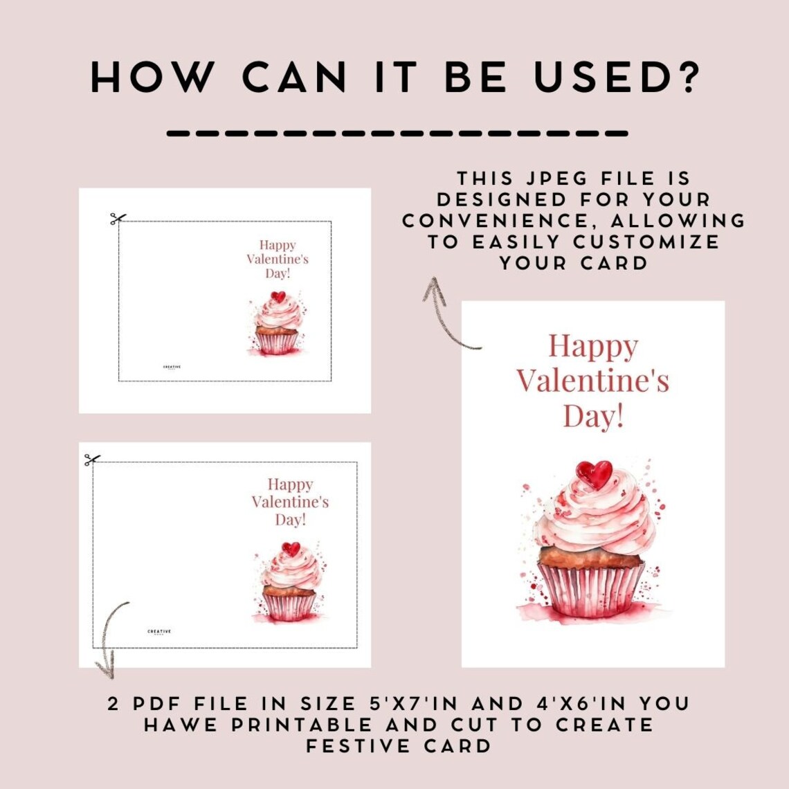 Happy Valentine's Day Card, Printable Love Card, Valentine Card ...